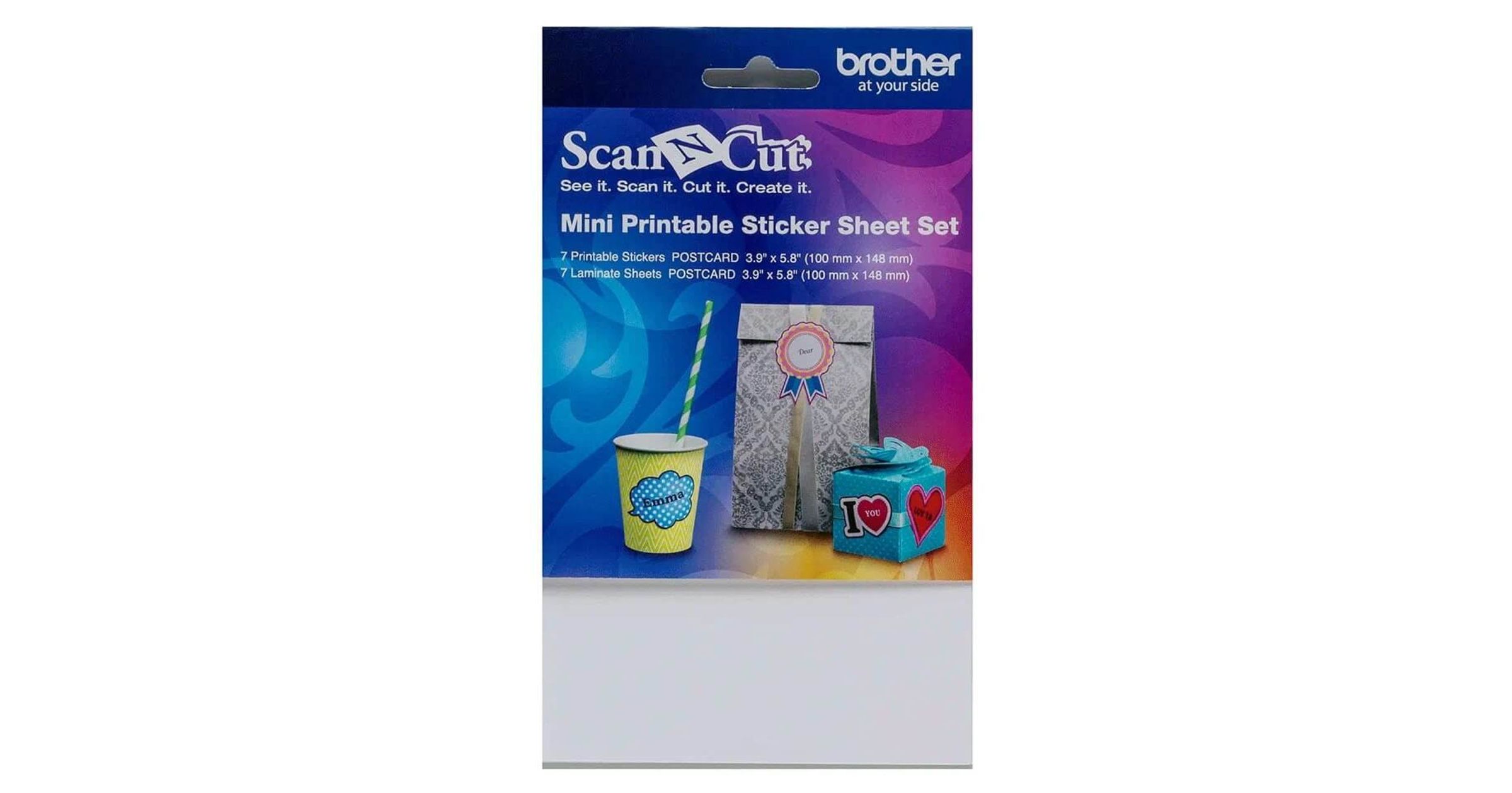 ScanNCut Mini Printable Sticker Sheet Set