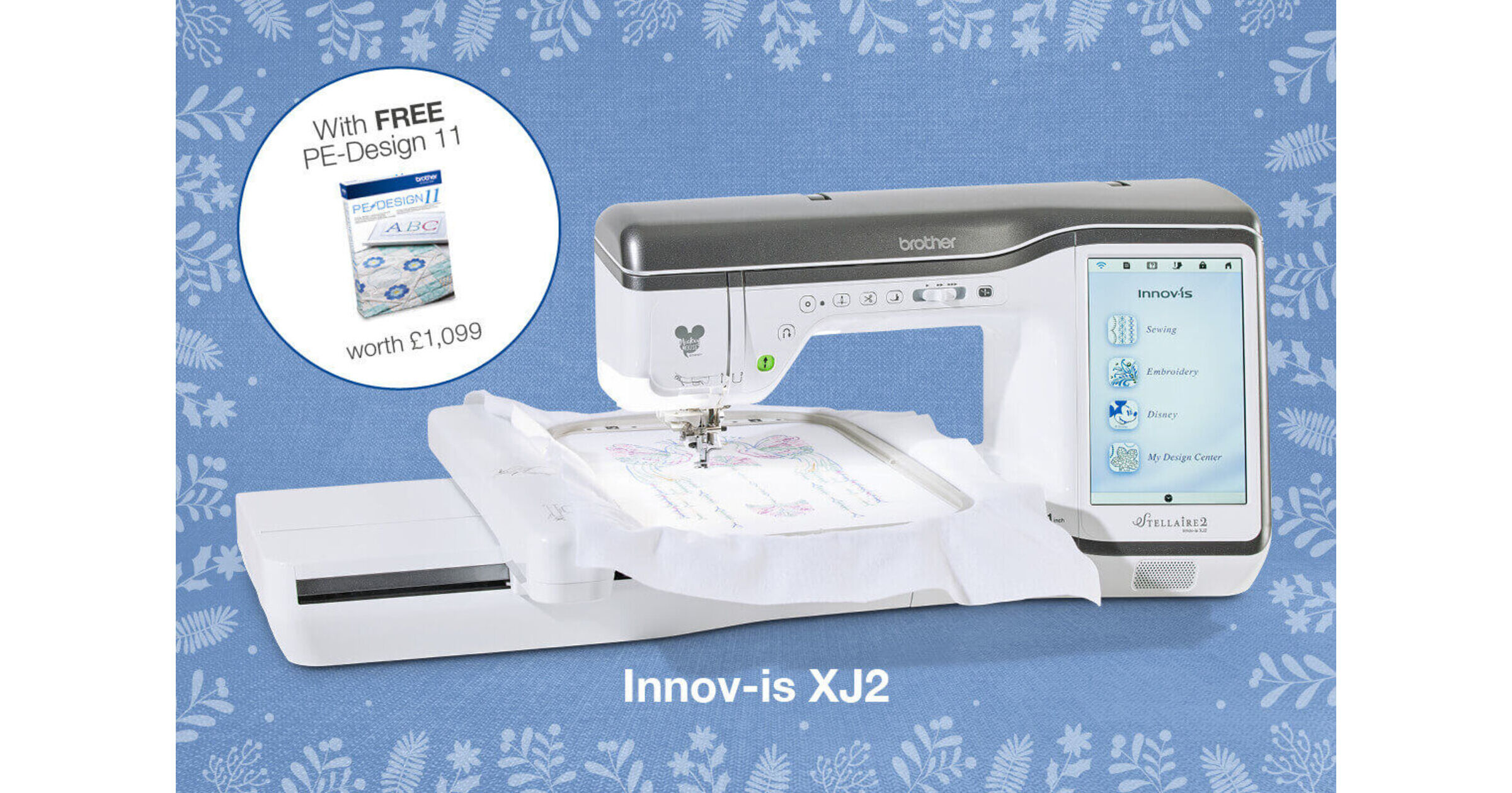 Brother Innov-is Stellaire XJ2 Sewing and Embroidery Machine