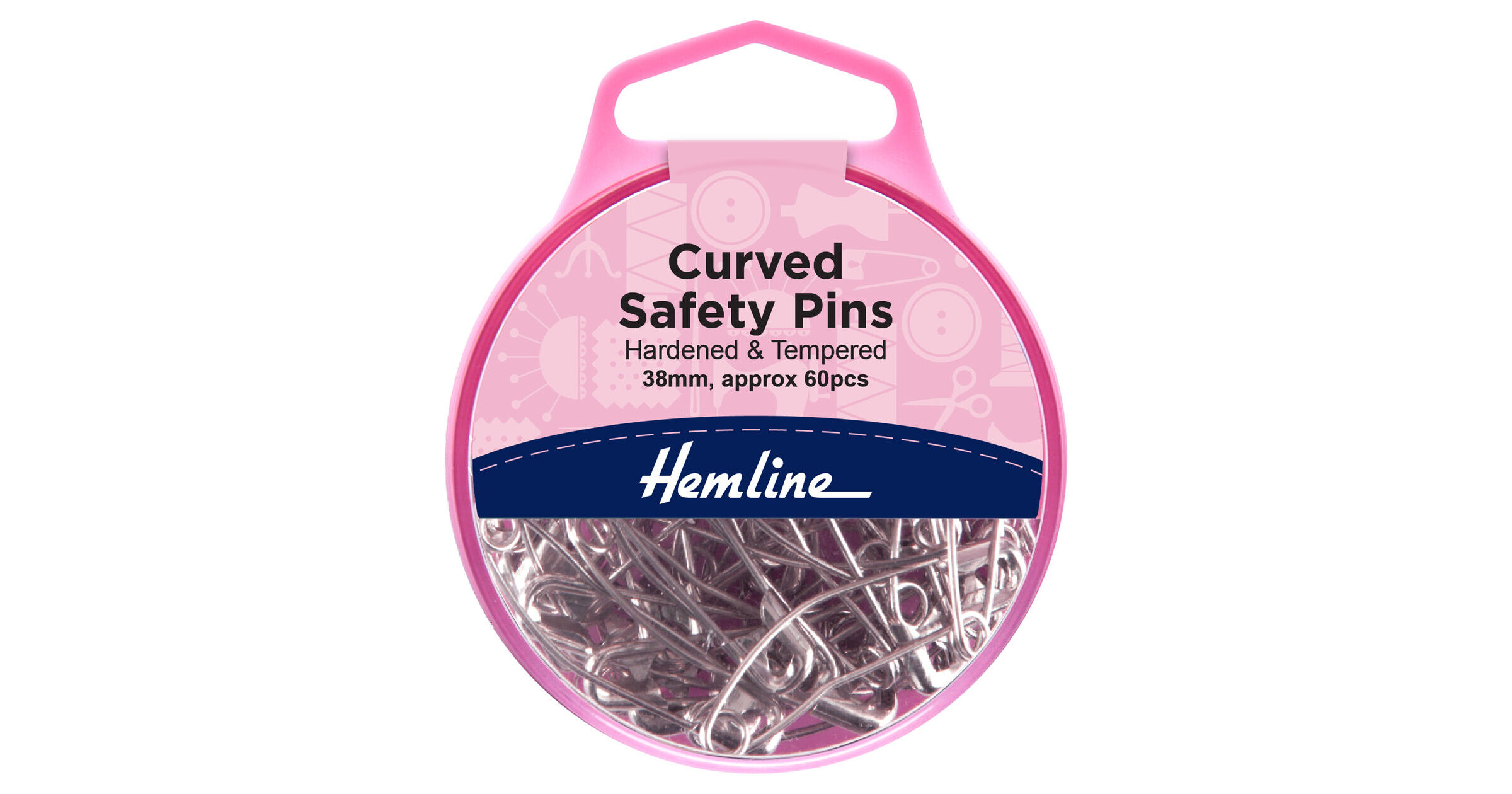 Hemline Curved Safety Pins