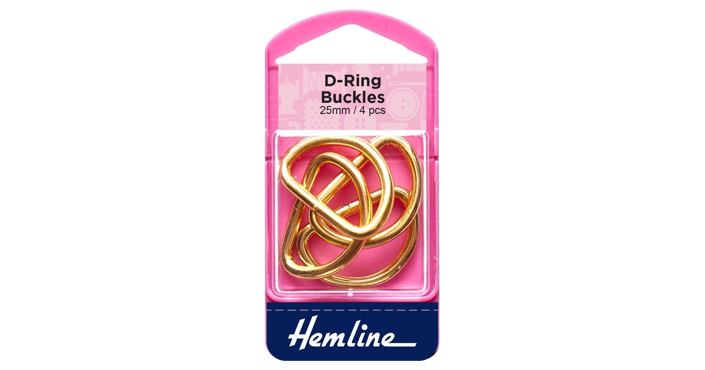 Hemline Metal D-Ring Buckle