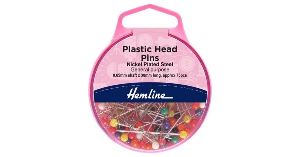 Hemline Long Plastic Head Pins