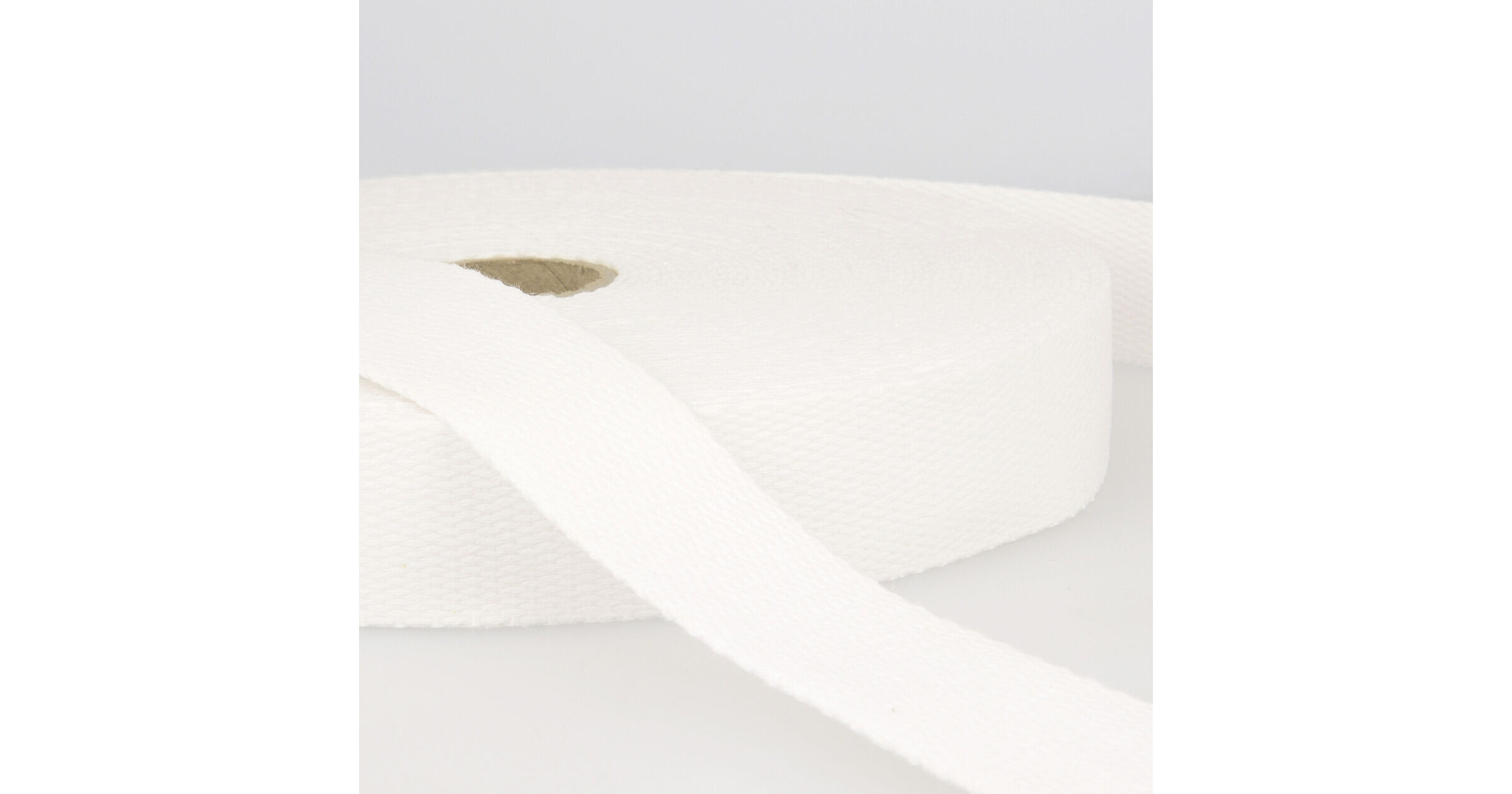 Webbing | 1.5"/40mm White Cotton Webbing