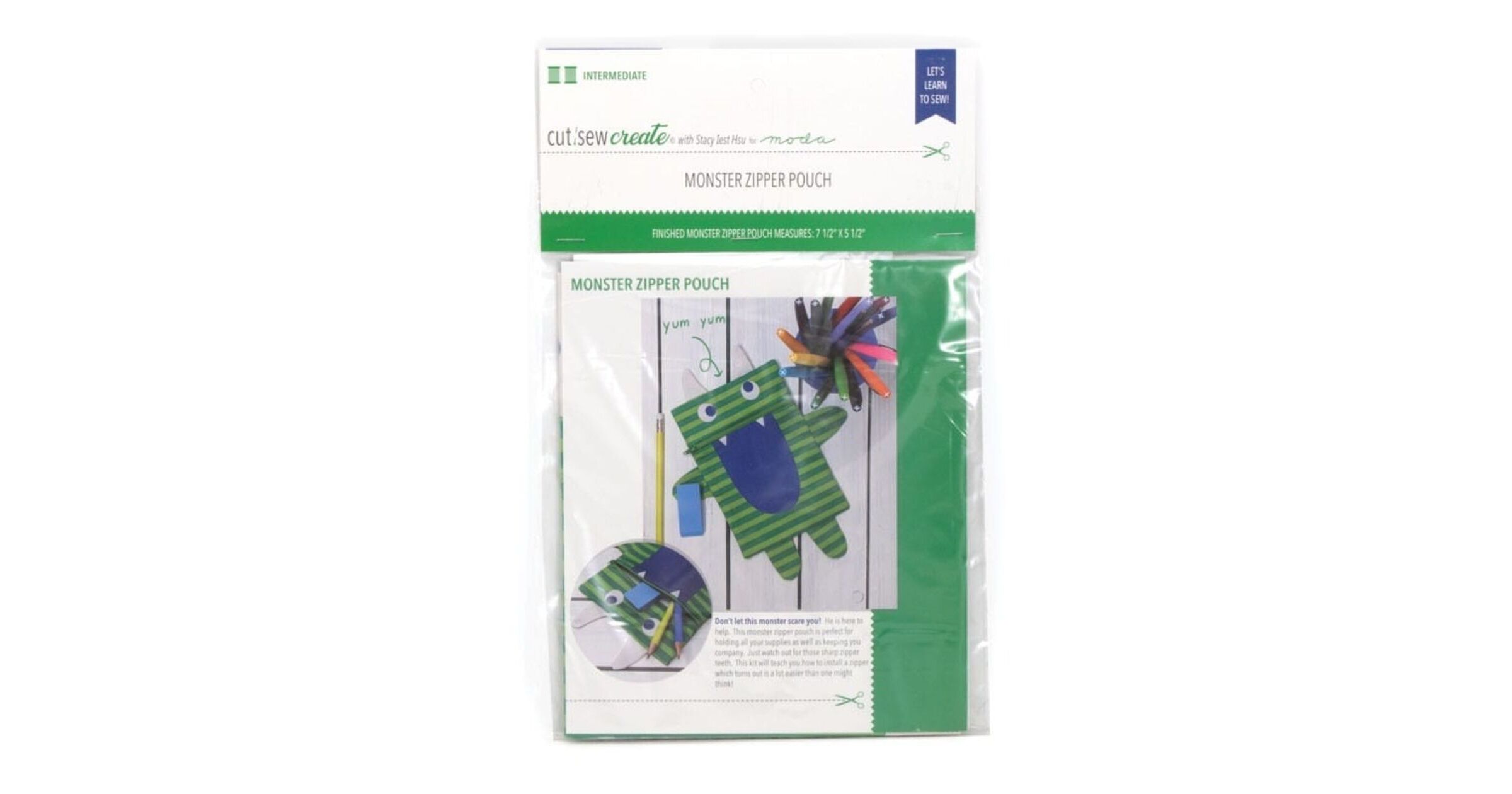 Moda | Monster Zipper Pouch Panel