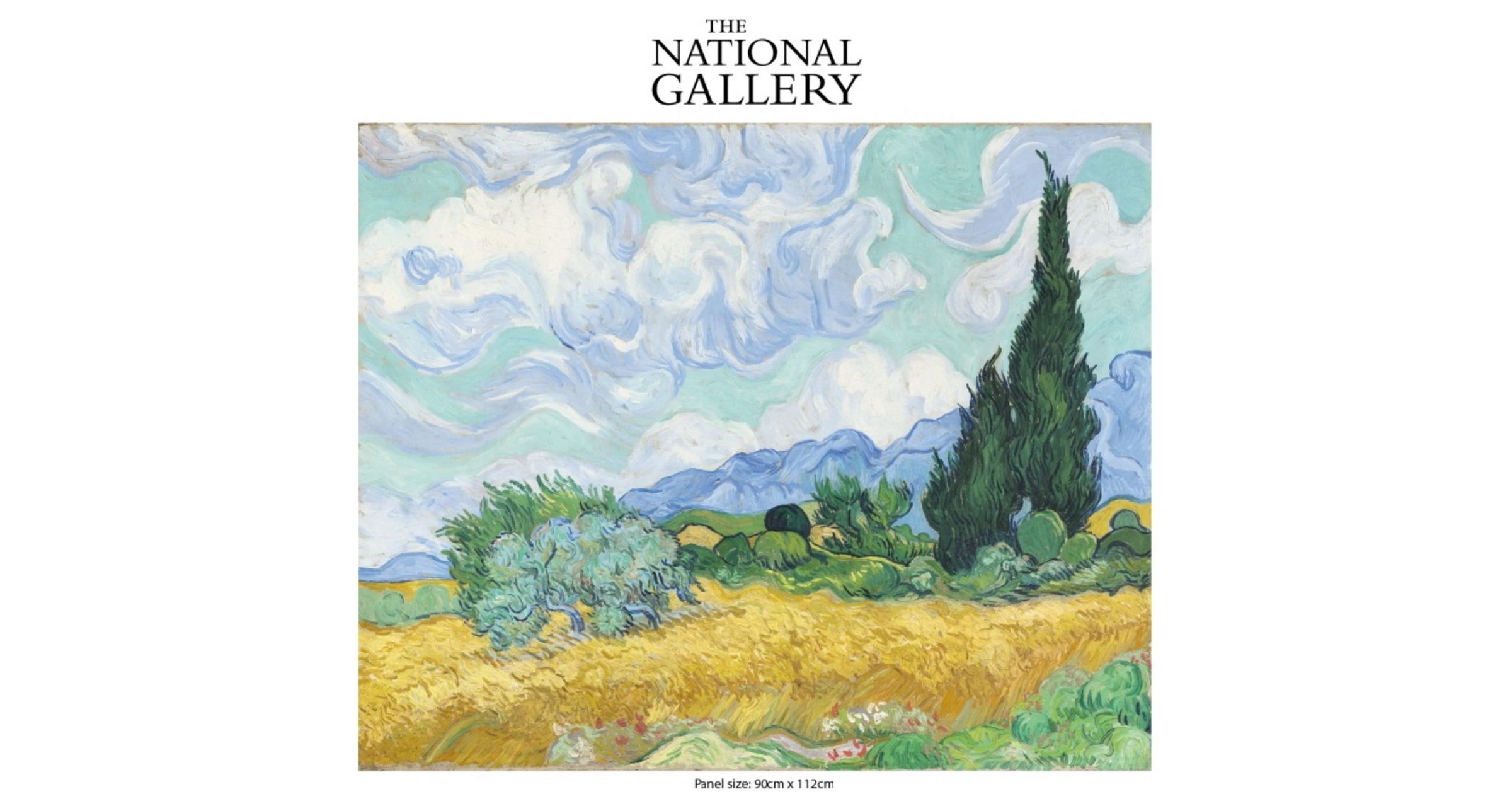 Visage Fabrics | The National Gallery - Van Gogh "A Wheatfield, with ...