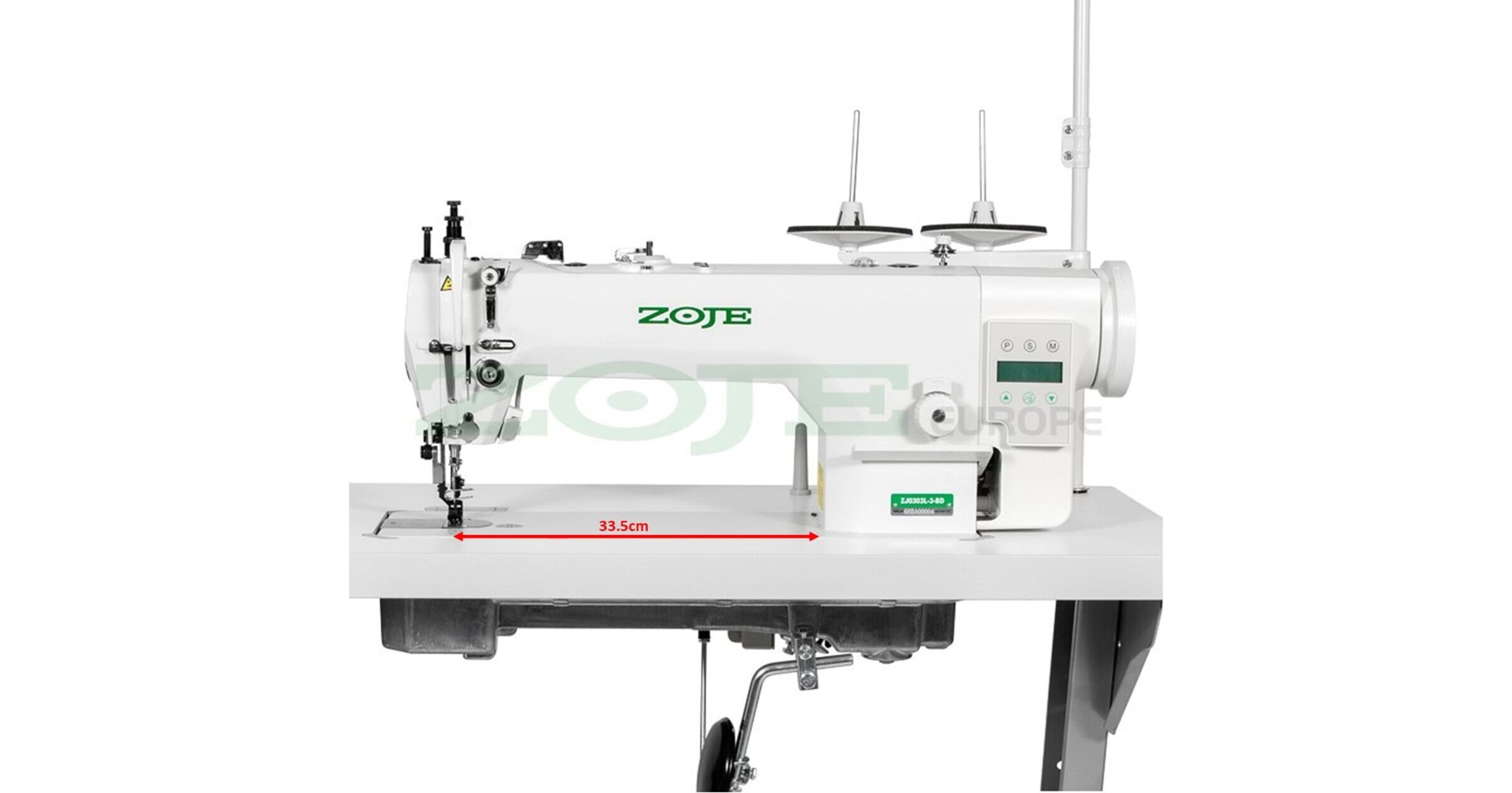 Zoje ZJ0303L-3-BD walking foot machine with 33cm arm