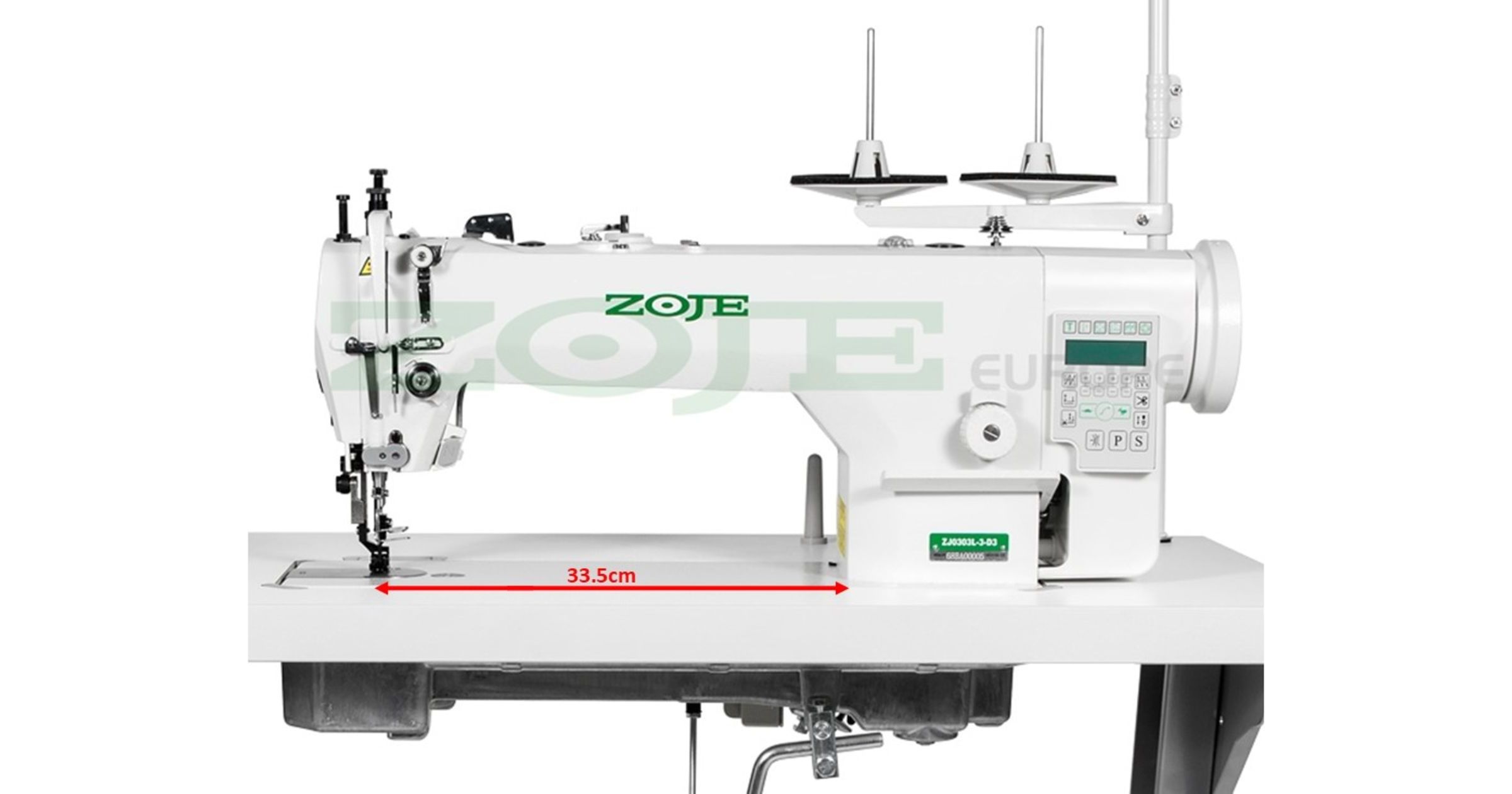 Zoje ZJ0303L-3-D4 automatic walking foot machine with 33cm arm