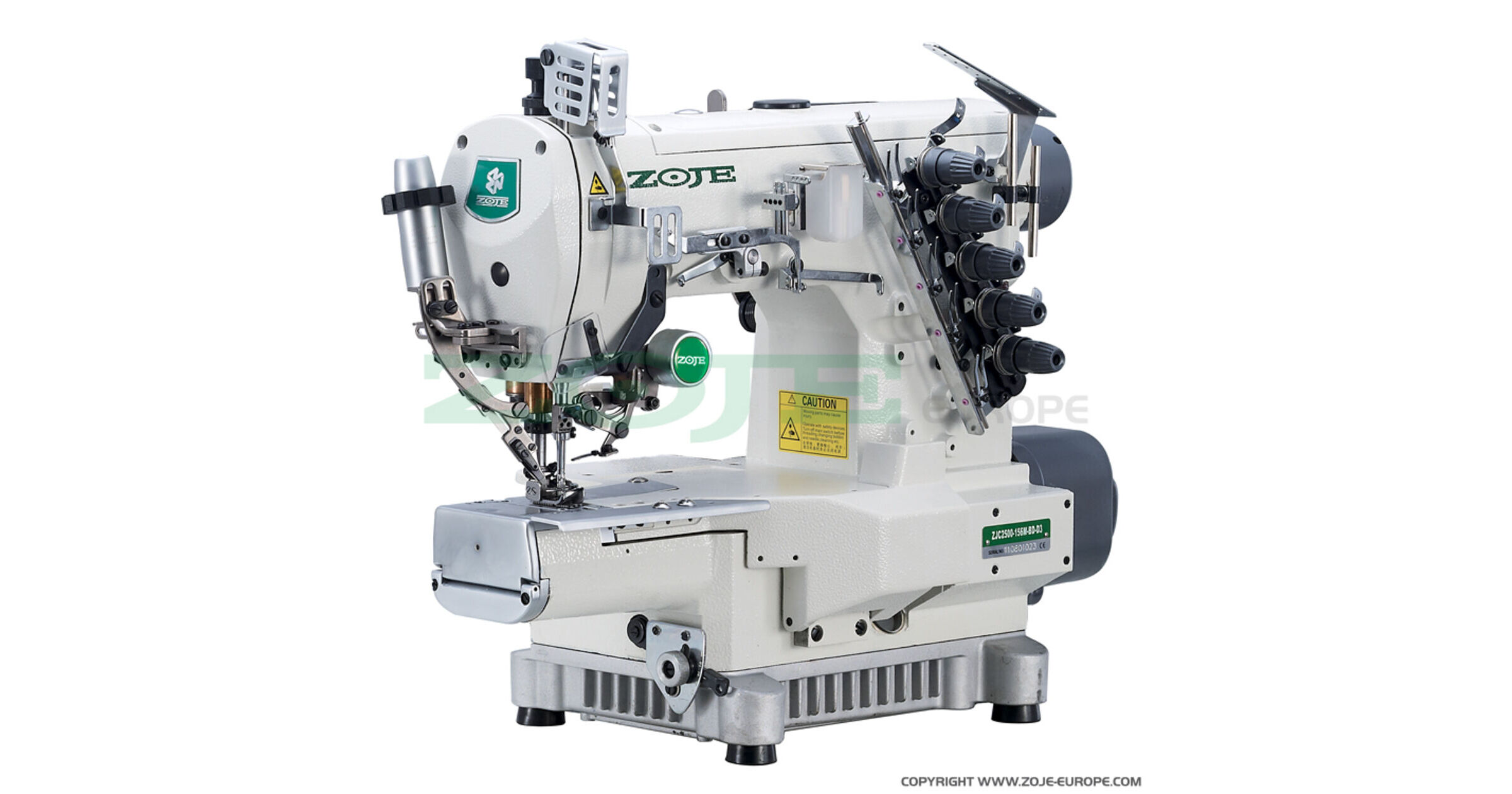 Zoje ZJC2500-164M-BD-D3 (6.4mm) automatic cylinder arm coverseam machine