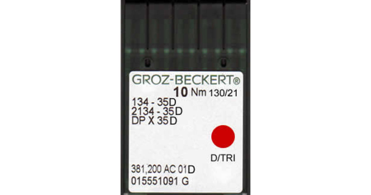 Groz Beckert – 134-35D Leather Point Industrial Sewing Machine Needle ...