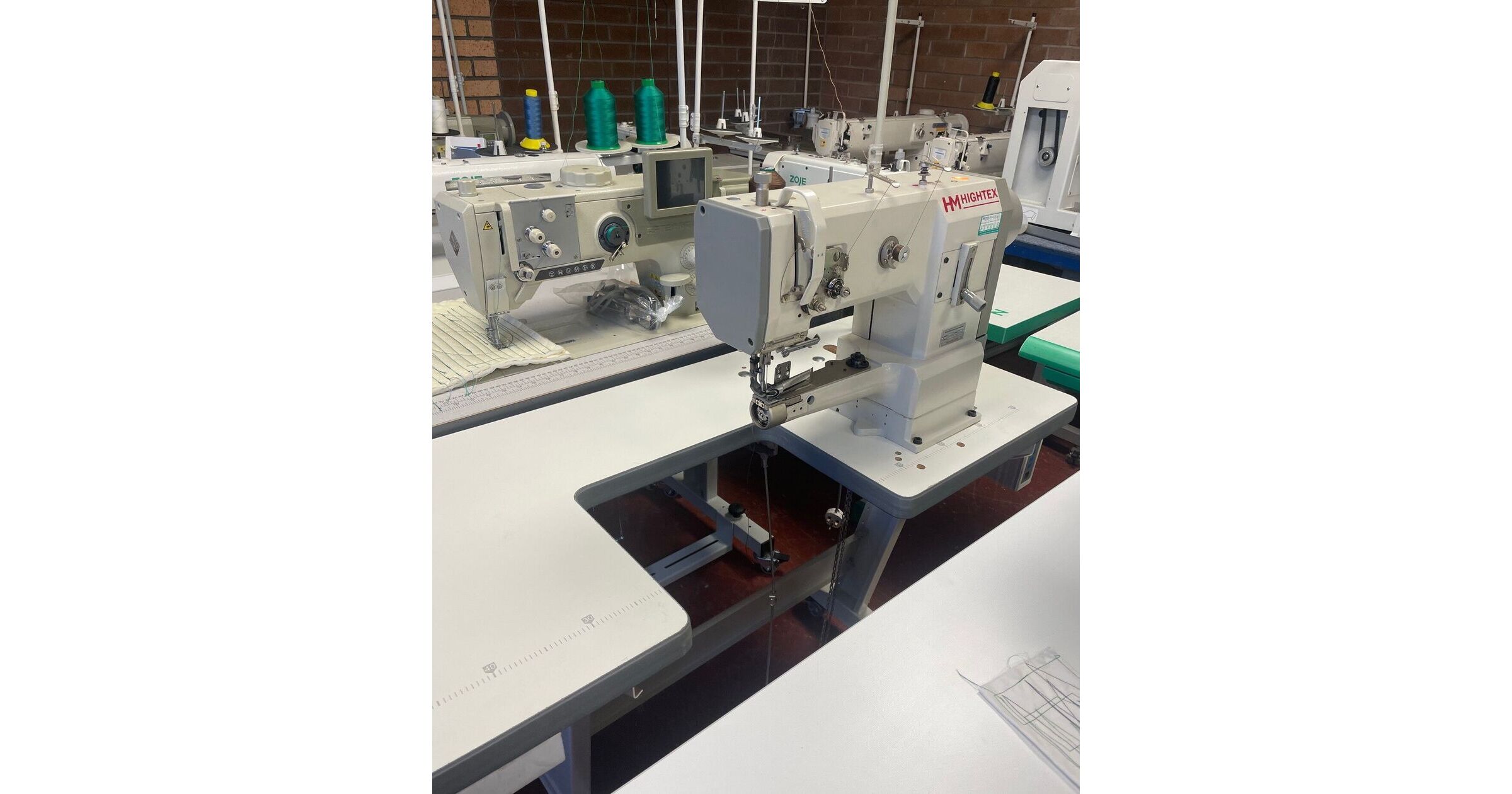 Hightex 7335 cylinder arm walking foot industrial sewing machine with ...