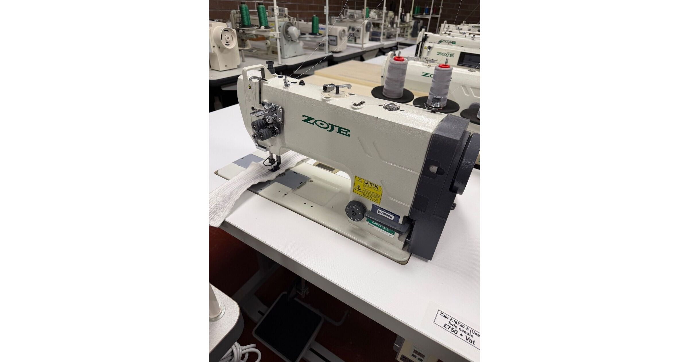 Zoje ZJ8720A-5 Twin Needle Industrial Sewing Machine (Used)
