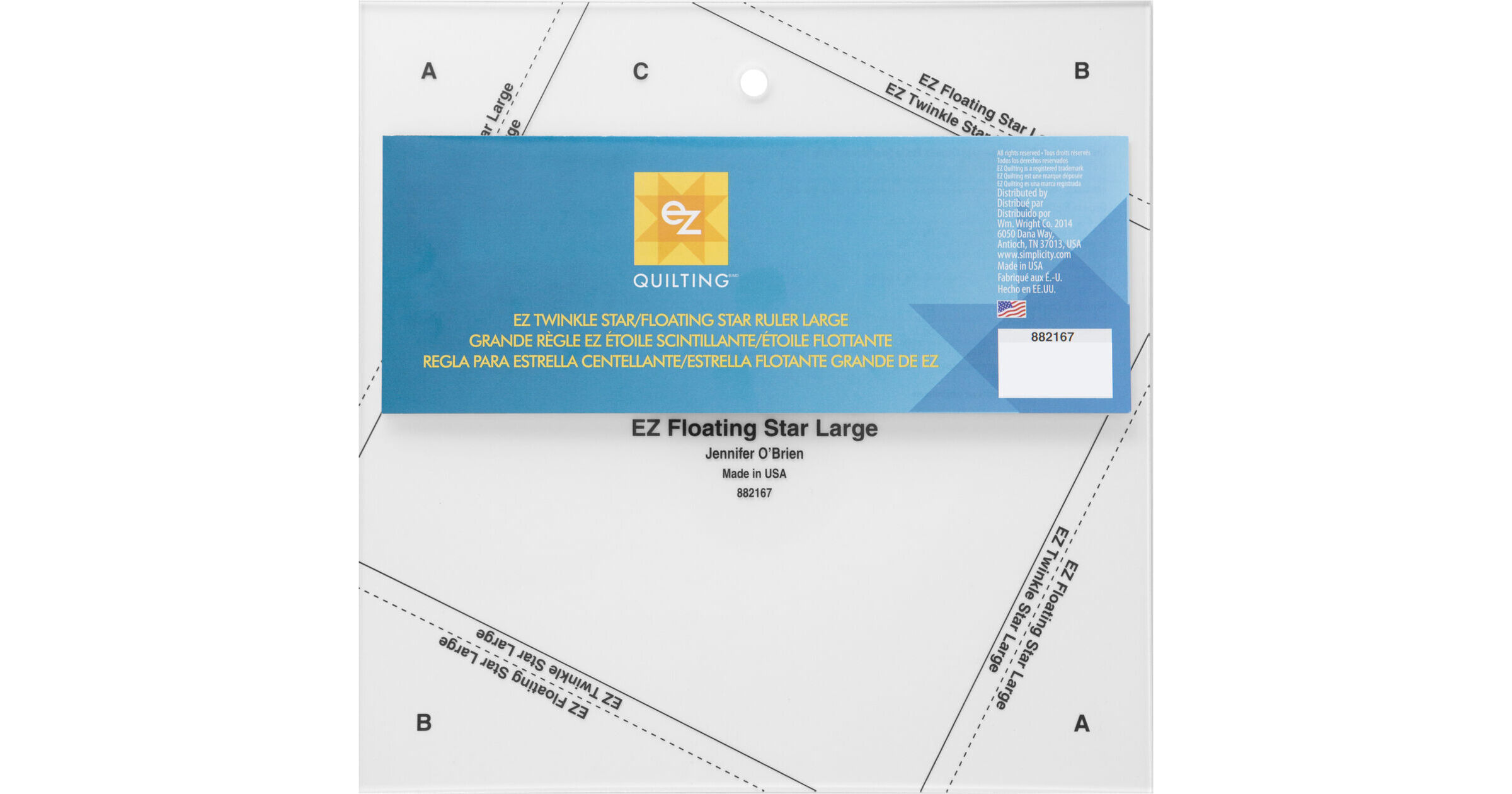 EZ Twinkle Star/ Floating Star Ruler Large